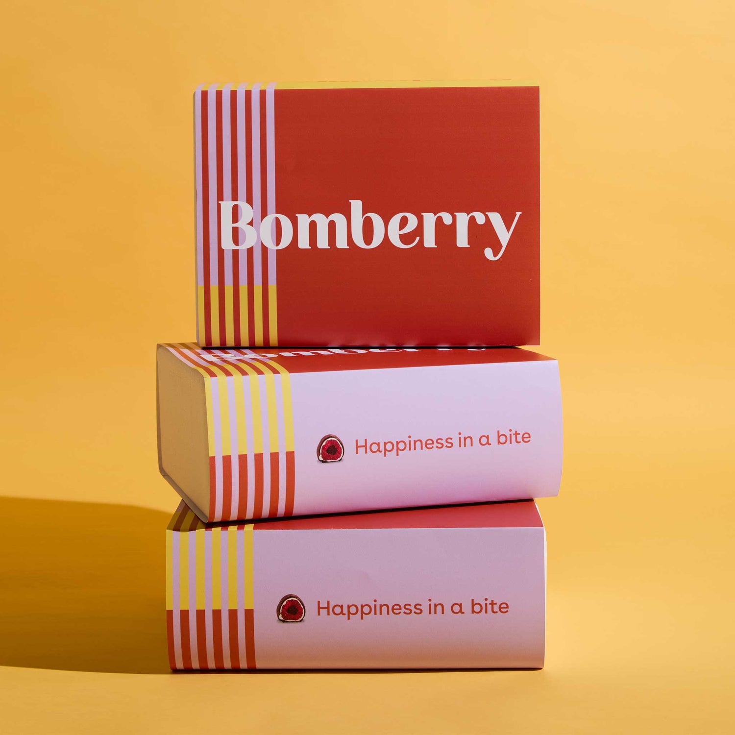 Bomberry | Frozen raspberries dipped in Belgian chocolate
